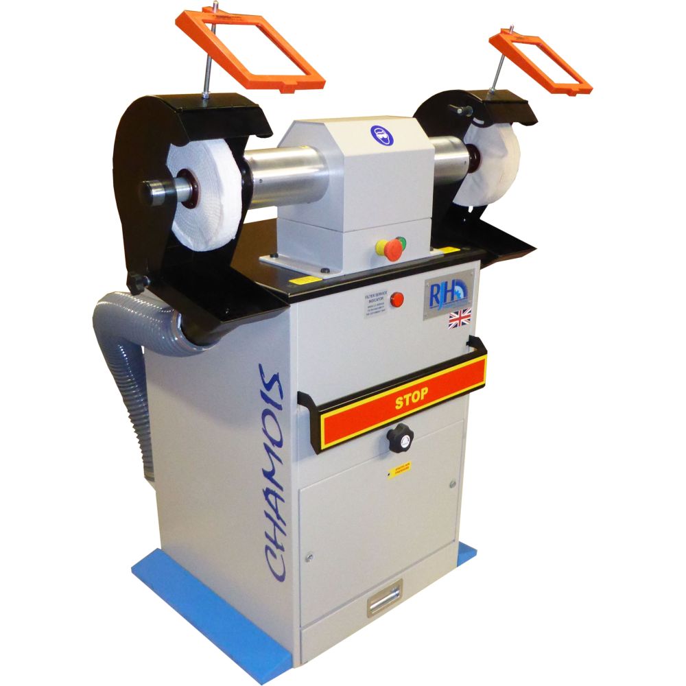 RJH Finishing Systems Chamois Extraction-mounted Polisher | AES Ltd.