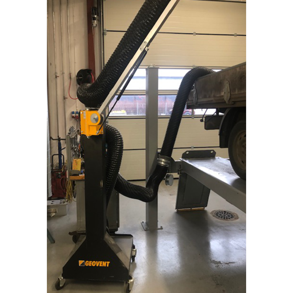 Geovent Mobile Trolley with ASA-3 Extraction Arm | AES Ltd.