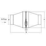 Nordfab In-Line Spark Trap for Ducting | AES Ltd. | AES Ltd.